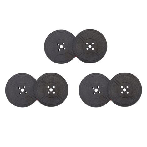 3 Pack Typewriter Ribbons Double Spool Replacement for Most Machines