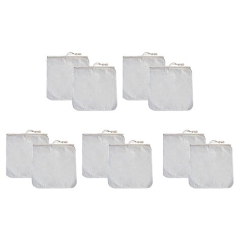 10 Pack Organic Reusable Cold Brew Coffee Filters, Brewing Wine 12 Inch ...