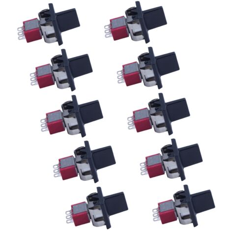 10X AC 250V / 3A 125V 5A SPDT Momentary 3 Position Toggle Switch T80-R