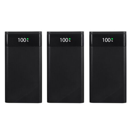3X 18650 Battery Power Bank Box 22.5W Charging LCD Display 20000MAh ...