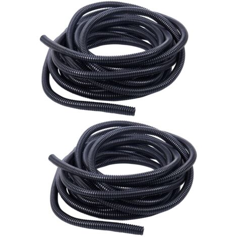 2X Inner Tube Diameter Sleeve Black Color Polyethylene Duct Loom Split ...