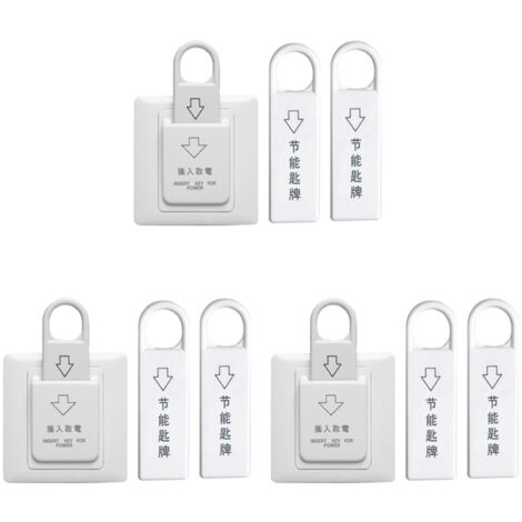 3X Hotel Magnetic Card Switch Premium Energy Saving Insert Key to Power ...