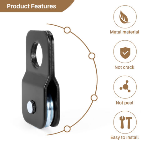 4 Ton (8000 Lb) Mobile Pulley Splint for Snatch Block Winch