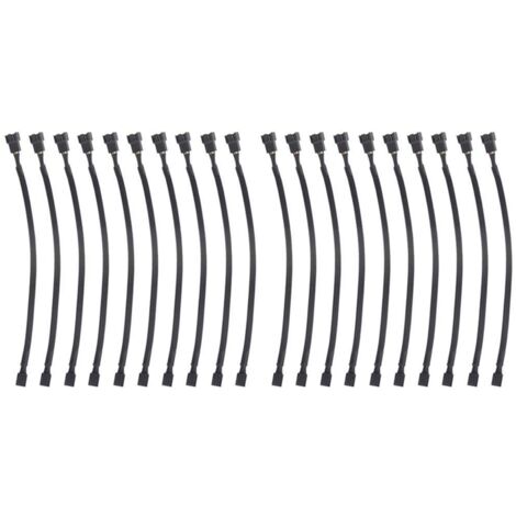 20Pcs 4 Pin Series PWM Fan Extension Power Cable Housing Male Connector ...