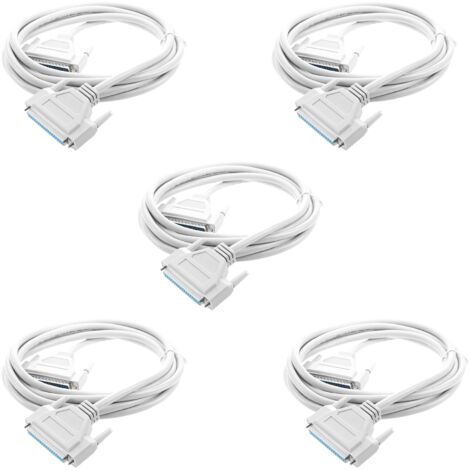 5X 3 Meters 37 Pin Male A DB37 Extension Cable