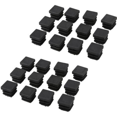 24 x 15mm Square Plastic Capsules, Pipe Inserts, End Caps