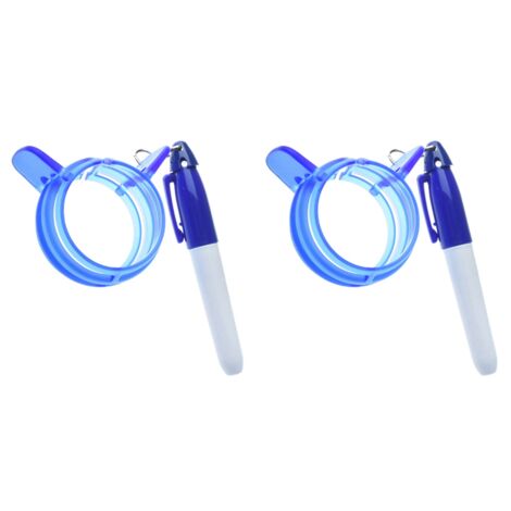 2X 360° Golf Alignment Kit with Line Marker Ball Circle Pen Alignment ...