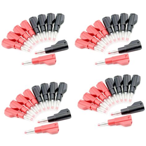 40 Sets 4mm Shrink Tubing Stackable Solder Banana Plug Connectors ...