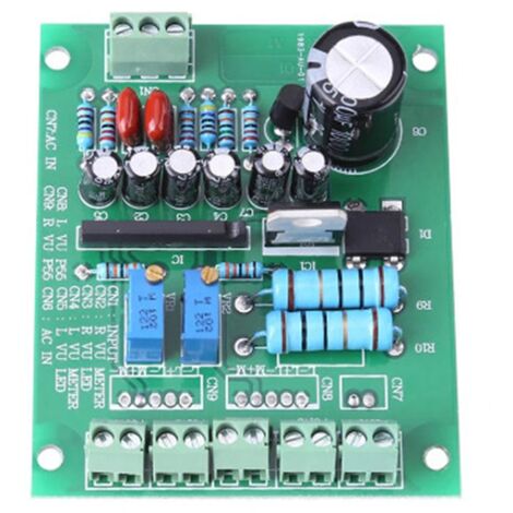 DC 9-12V VU Level Audio Meter Driver Board DB Level Meter Amplifier IC BA6138 Double Sided PCB