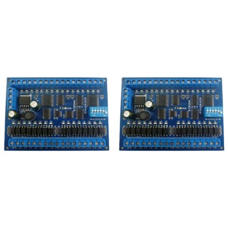 2X DC 12V 24V 16 Input Output RS485 Remote Control Switch PLC Expansion ...
