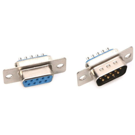 5 Pairs 10 Pcs Db9 Male And Rs232 9 Pin Solder Serial Port Socket Plug ...