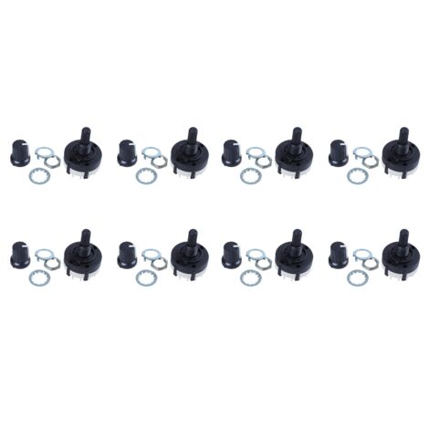 8X 3P4T 3 Pole 4 Position Single Gang Selector Rotary Switch with Knob