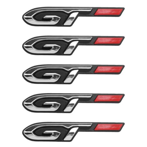 5X Cool 3D Gt Car Styling Sticker for Fashion Door Sticker