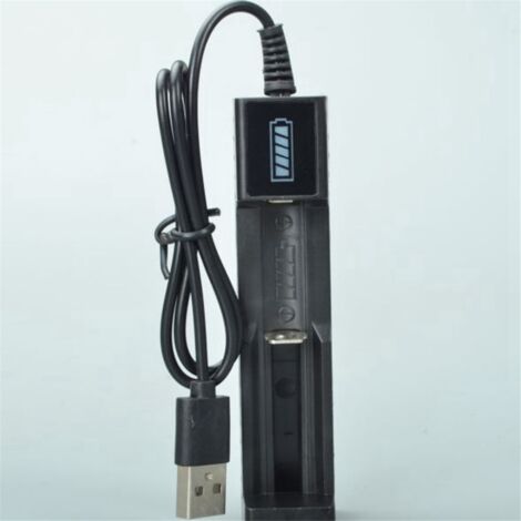 4X USB Battery Charger 1 Slot Universal Rechargeable Lithium Battery ...