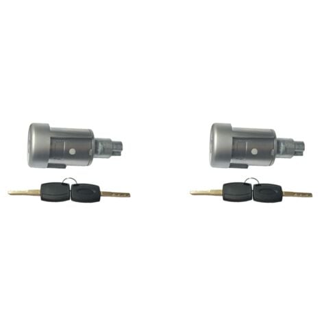 2Pcs Barrel Lock Ignition Switch with 4 Key Sets for Transit Custom MK8 ...