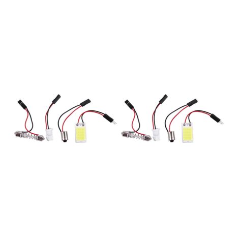 2X Car Super Bright White 18 COB LED Panel Light Bulb + T10 Festoon ...