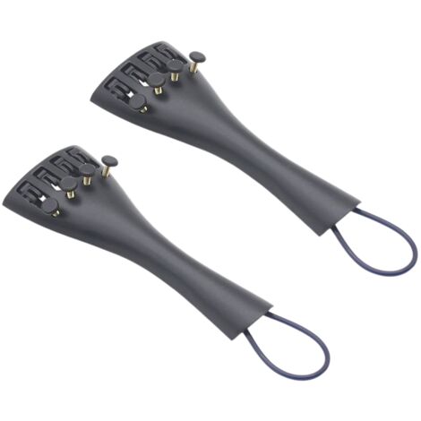 2X 3/4 4/4 Violin Fiddle Tailpiece Hill Style with 2Pc Tailpiece String ...