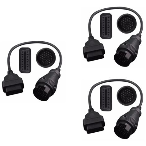 3X For Mb 38 Pin To 16 Obd2 Obd Ii Diagnostic Adapter Connector