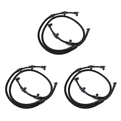 3X For A8 A4 A6 4F C6 3.0 TDI Fuel Return Hose Line Injector Leak Crude ...