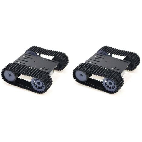 2X Smart Tank Car Chassis Crawler Tracked Robot Platform with Dual DC ...