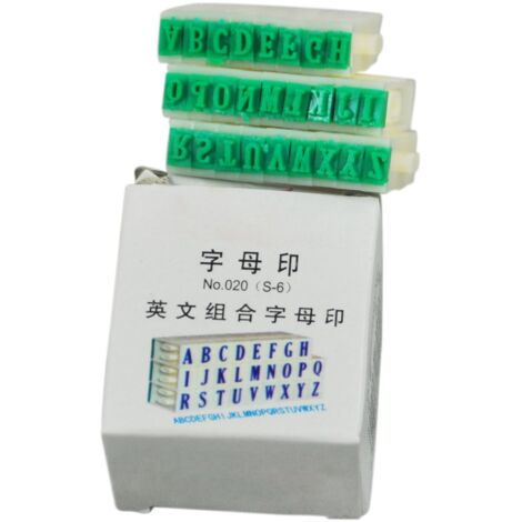 3 Set Plastic Postage Stamp/Seal 26 Detachable English Alphabet Letters ...