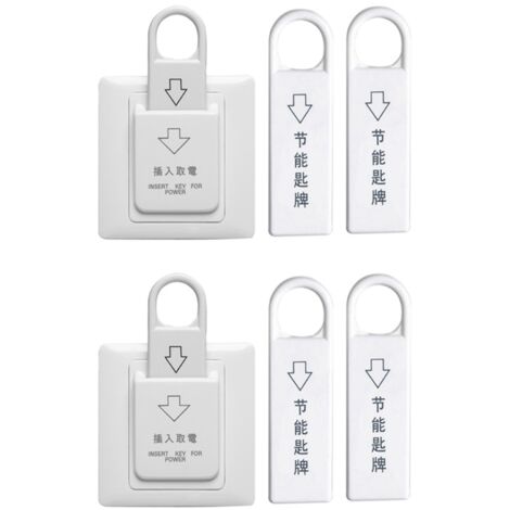 2x Hotel Magnetic Card Switch Premium Quality Energy Saving Insert Key ...