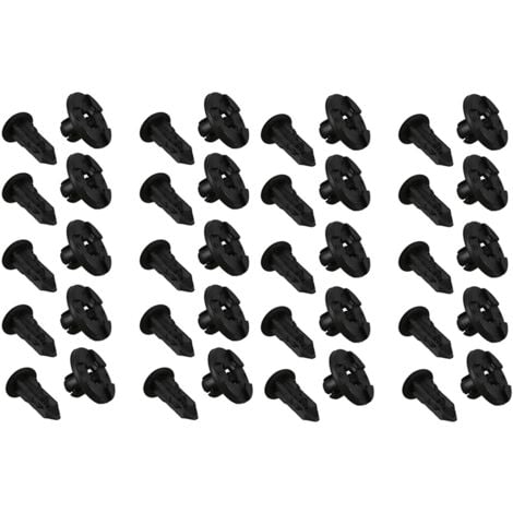 20 x 8mm Plastic Fixing Clip for