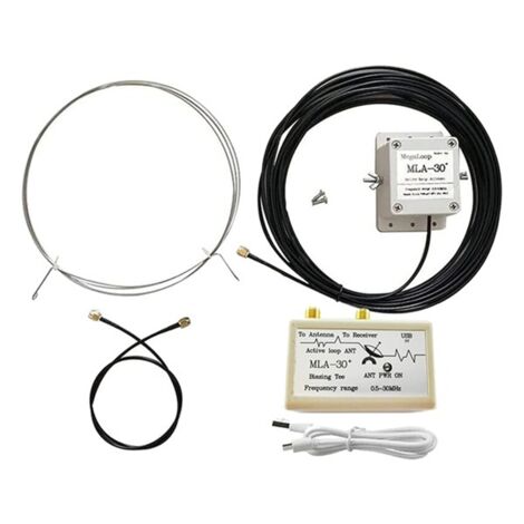 -30+ plus Active Ring Receiving Antenna 0.5-30 MHz Loop SDR Low Noise ...
