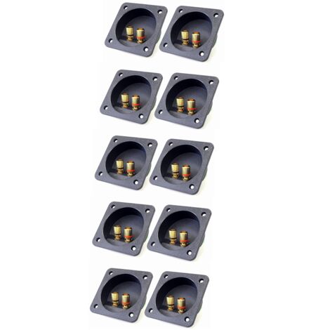 DIY Home Car Stereo Screw Cup Connectors Subwoofer Sockets 2-Way ...