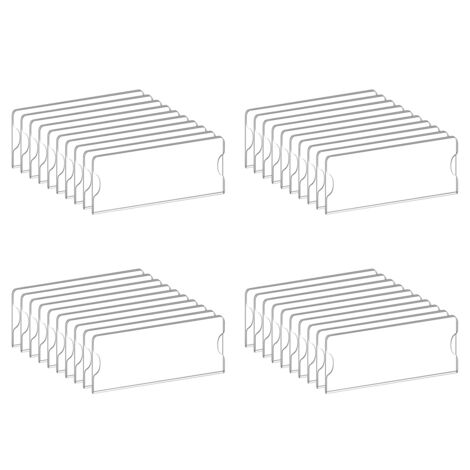 40X Premium Acrylic Name Plate Holder, 2 X 8 Inch, Clear Plastic Sign ...