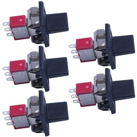 5X AC 250V / 3A 125V 5A SPDT Momentary 3 Position Toggle Switch T80-R