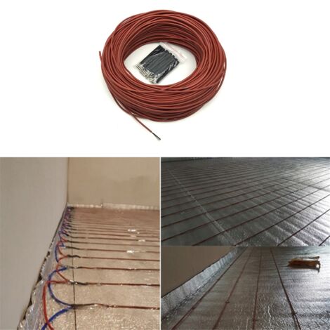 12K HEAT 50M 12K 33Ω/M 3MM Fiber Heating Cable Underfloor Heating Cable ...
