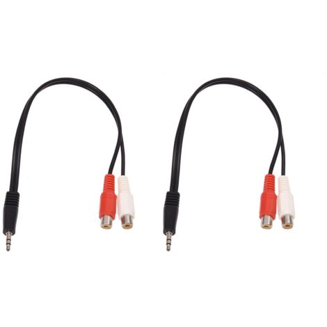 Pieces 3.5mm Stereo Adapter Plug to Female Jacks Audio Adapters , 3.5mm ...