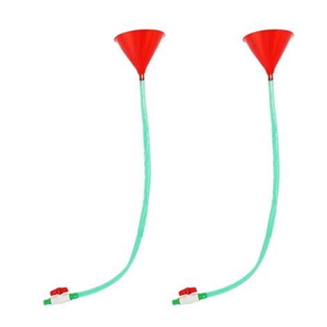 2X Plastic Filling Funnel Beer Tube Pipe Liquid Wine Valve for Birthday ...