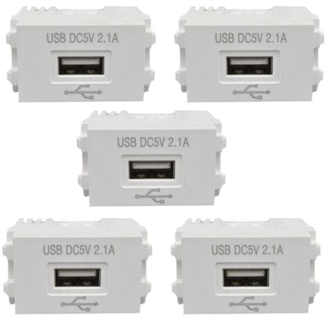 5X Mobile Phone Charging Panel USB Power Supply Module 220V Socket ...