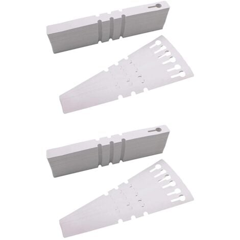 800 Pieces Plastic Plant Labels Wrap Around Plant Tags, White