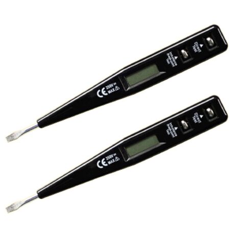 2X Digital Tester Pencil Screwdriver Luminous Voltage Probe Detector 12 ...