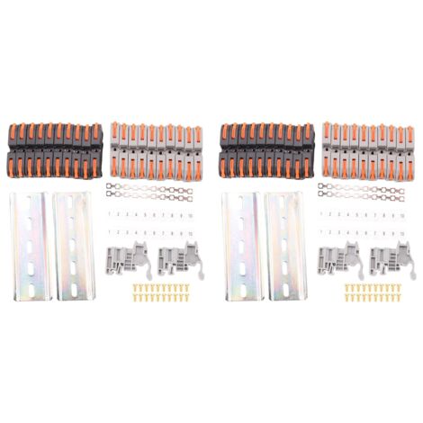 2X Din Rail Terminal Block Kit, with Universal Compact Connectors ...