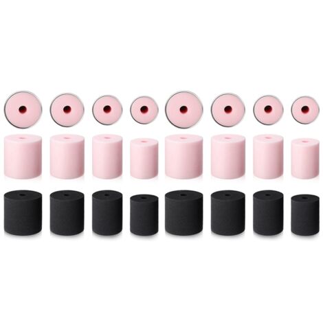 4 Sizes 16 Pieces Foam Cup Inserts for 1/2 Inch PVC 10 Oz to 40 All Cups