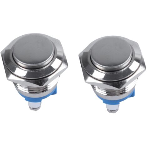 5pcs 16mm High Momentary Round Metal Push Button Switch