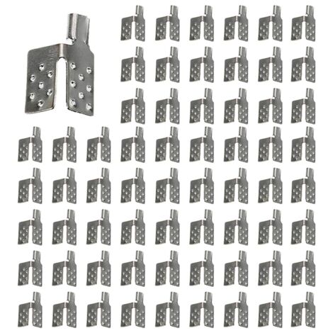 160Pcs Thermal Film Clamp Connector, Copper Plated Silver Accessories ...