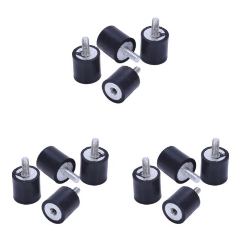 12Pcs Outside Inside Rubber Anti-Vibration Mount Isolator Fastener ...
