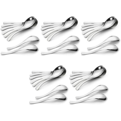 40 Pack Soup Spoons, Stainless Steel Soup Spoons, Thick and Heavy Tableware