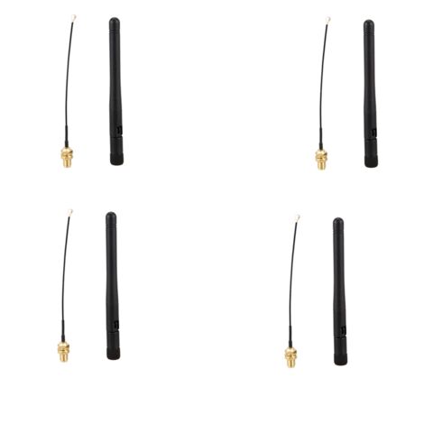 4X 900-1800MHZ 3Dbi GSM Antenna RP-SMA Rubber Plug Waterproof Lorawan ...