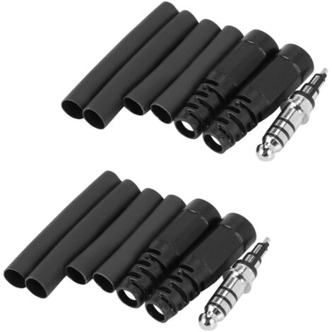 2X Replacement Helicopter Headset Adapter A Plug U-174 / Solder Type ...