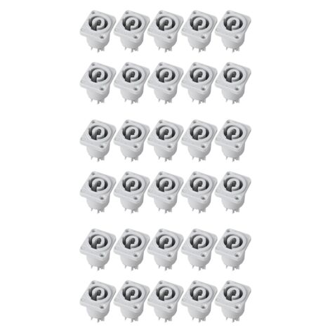 30PCS Powercon Connector 3 Pin 20A 250V Speaker Panel Socket for LED ...