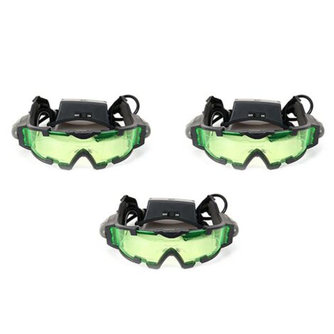 3X Night Vision Goggles with Blue LED Filp-Out for Night Activities ...