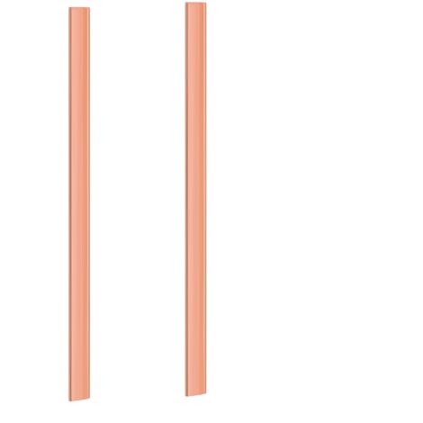 2X 99.6% T2 Purple Copper Plated Flat Bar Sheet Metal Strip 3mm X 15250