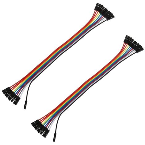 20PCS 20CM A 1 Pin Plug Jumper Wires Multicolor