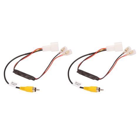 2X 4 Pin Car Rear View Camera Retention Wiring Harness Cable Plug ...
